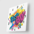 Back To The 80's Retro 80's Wall Clock | Zazzle