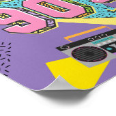 Back to the 90s Party Sign, 90s Birthday Poster | Zazzle