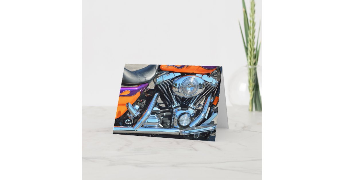 Back Up and Running Biker Get Well Card | Zazzle