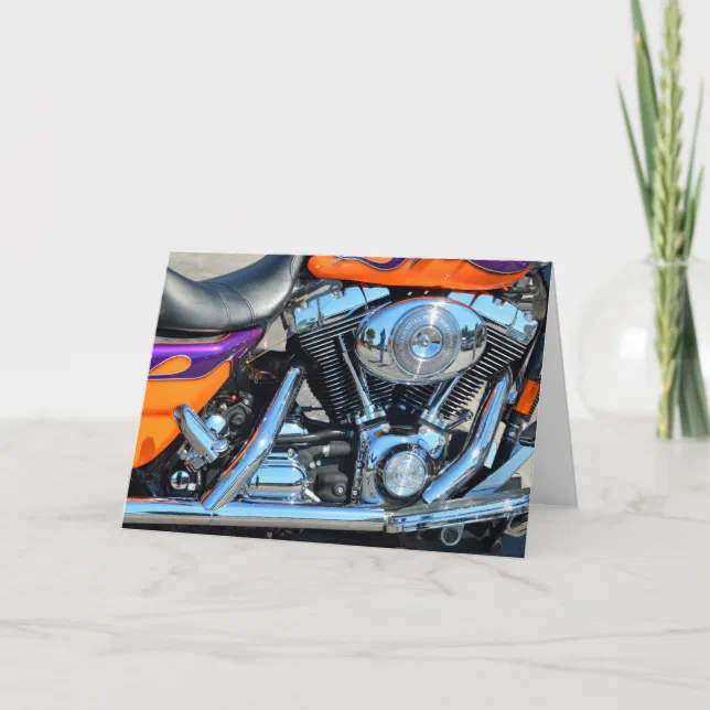 Back Up and Running Biker Get Well Card | Zazzle