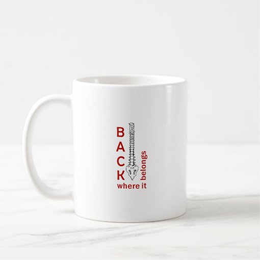 BACK WHERE IT BELONGS COFFEE MUG | Zazzle