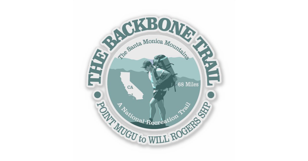 Backbone Trail (T) Sticker | Zazzle