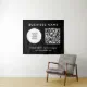 Backdrop For Party Event Seminar Logo Text QR Code | Zazzle