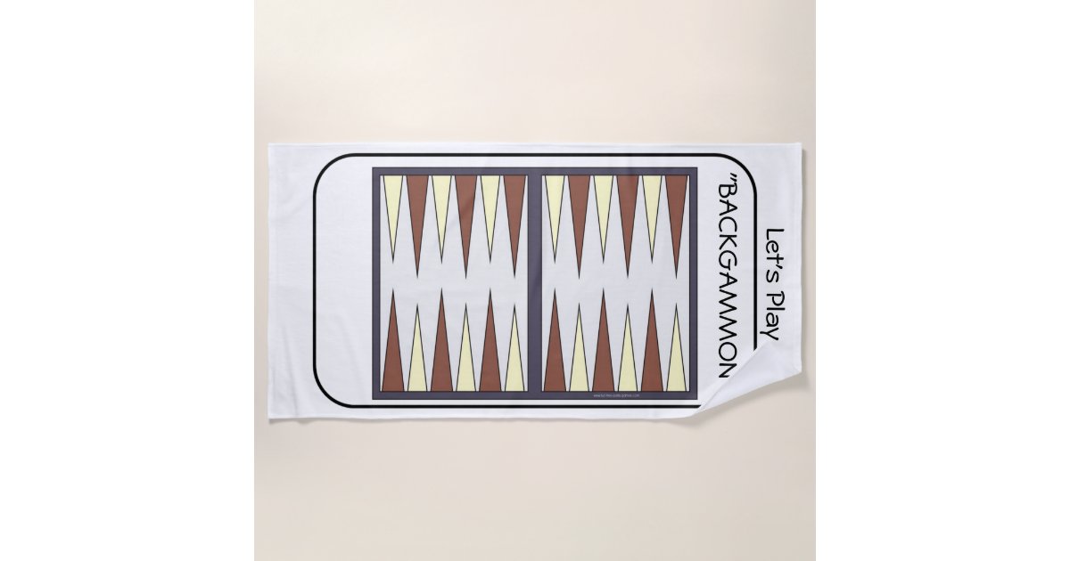 Backgammon Beach Towel | Zazzle
