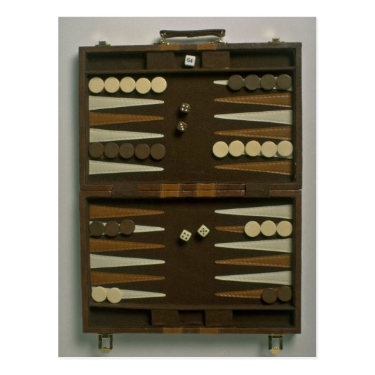 Backgammon game board postcard | Zazzle.com