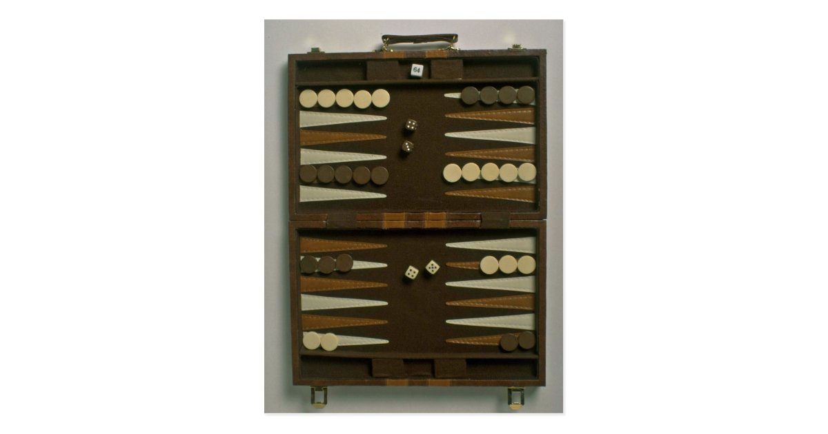 Backgammon game board postcard | Zazzle.com