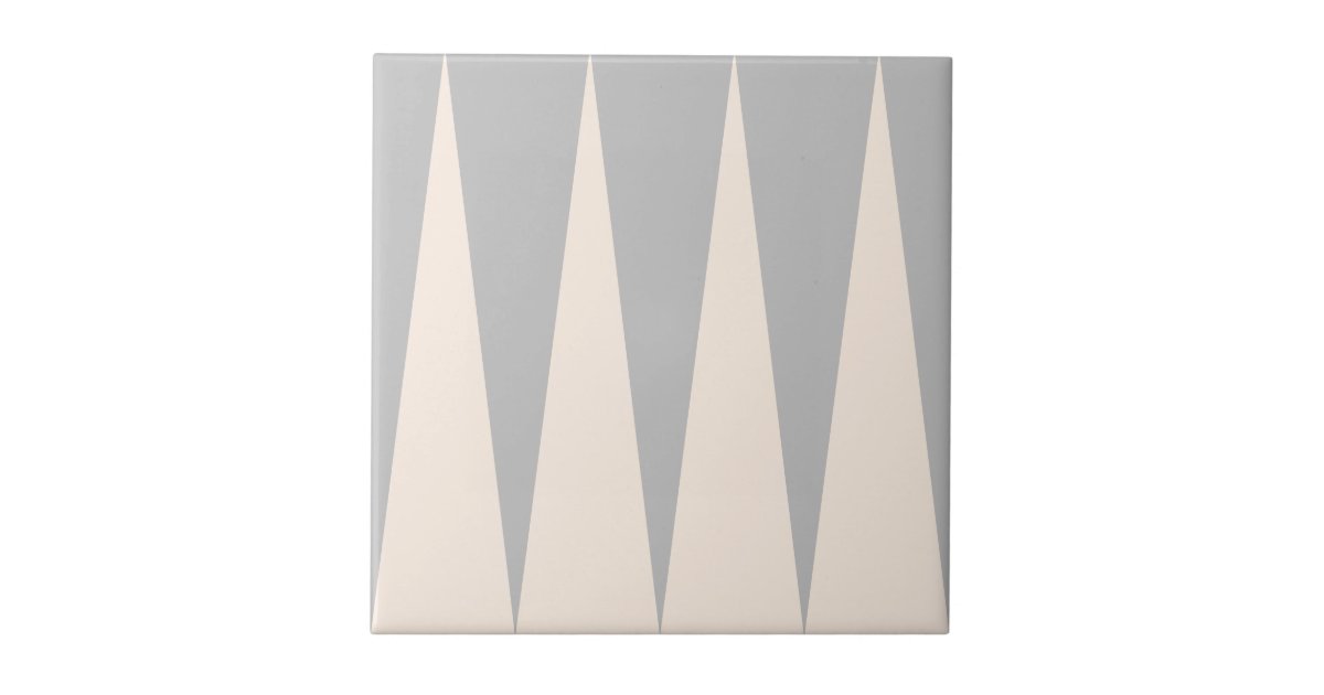 Backgammon Pattern Gray Tile | Zazzle