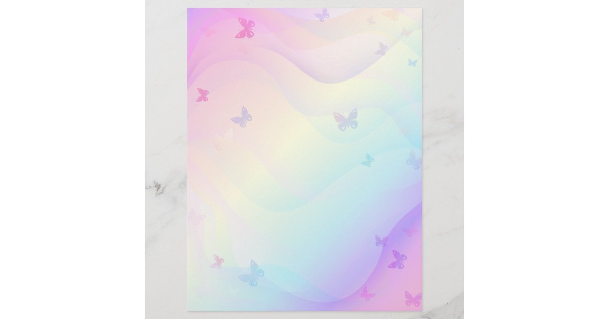 Background Butterflies Flyer | Zazzle