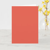 Background Color - Coral Card | Zazzle