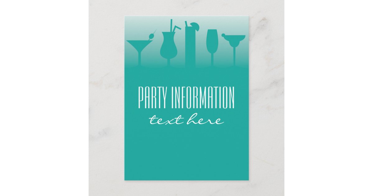 Background for cocktail party invitations | Zazzle
