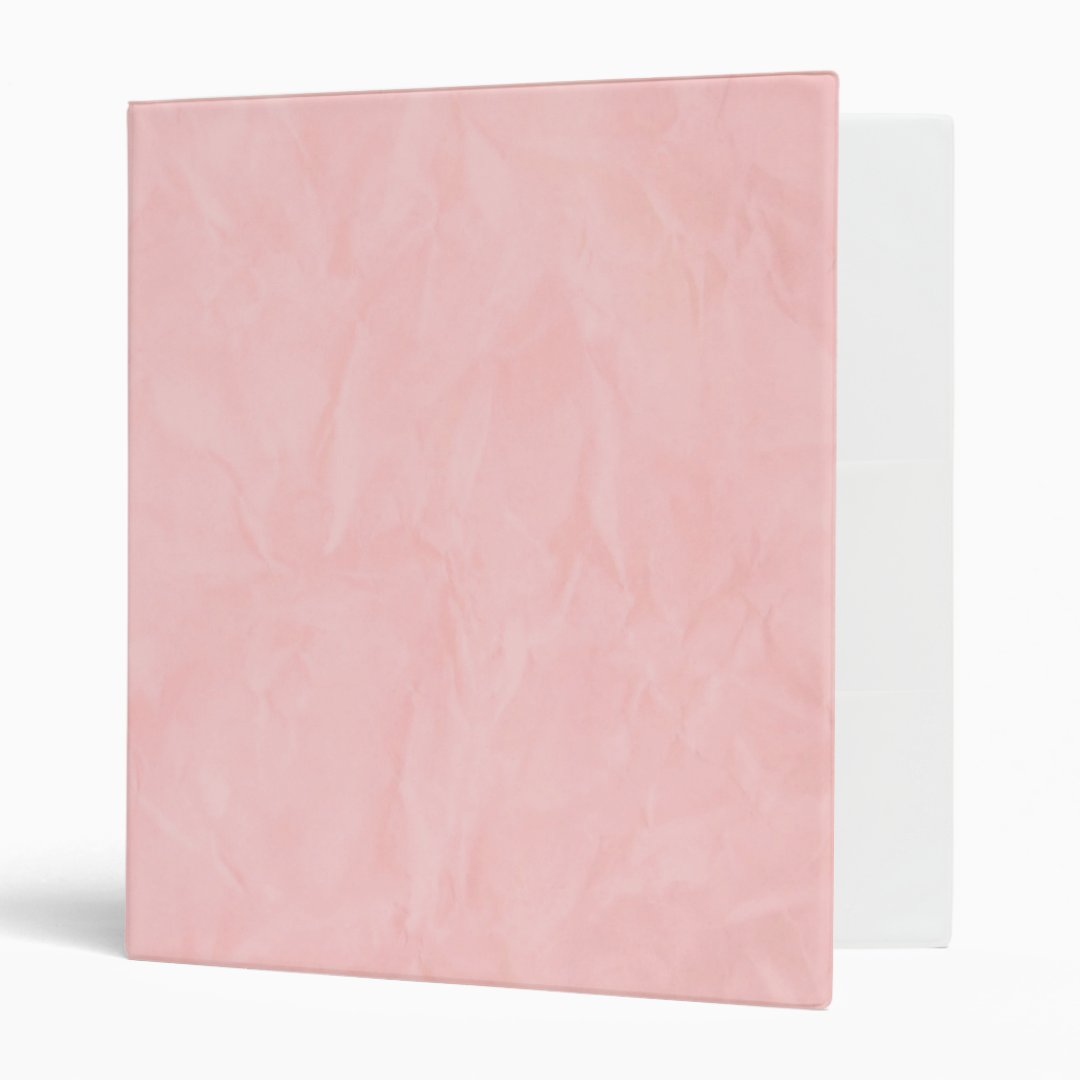 Background PAPER TEXTURE - light pink Binder | Zazzle