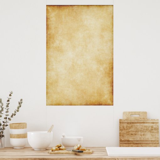 Background Parchment Paper Template Poster | Zazzle