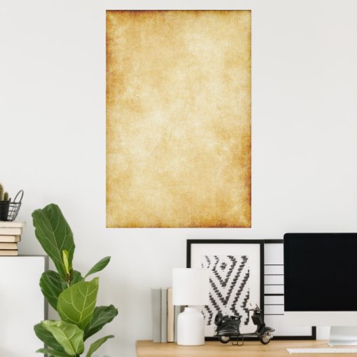 Background Parchment Paper Template Poster | Zazzle