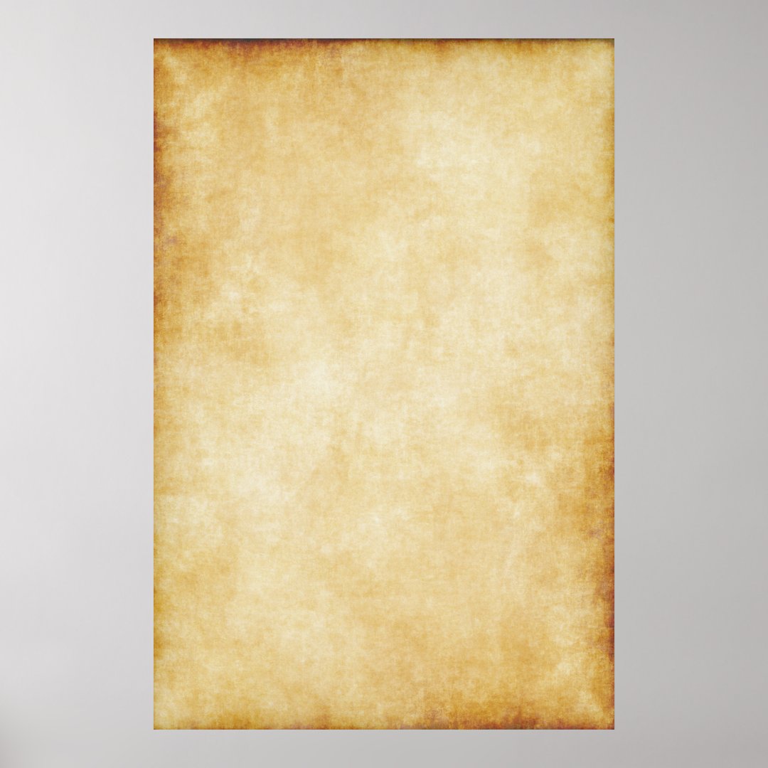 Background Parchment Paper Template Poster | Zazzle