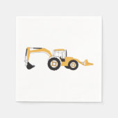 Backhoe Construction Truck Napkins | Zazzle