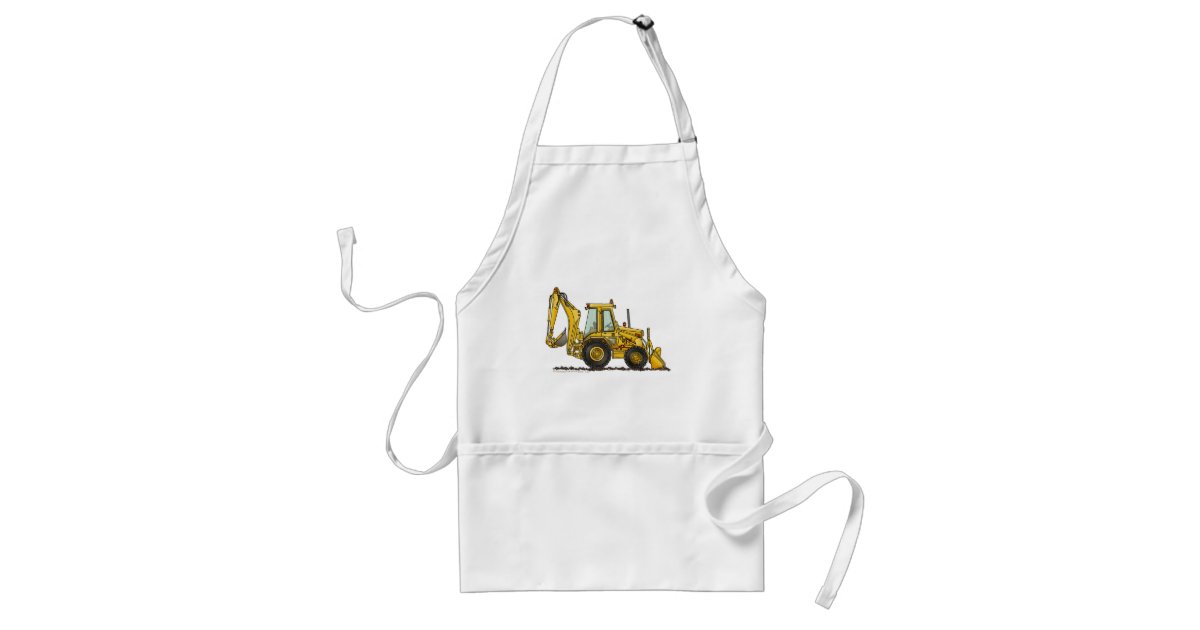 Backhoe Digger Loader Construction Aprons | Zazzle