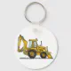 Backhoe Digger Loader Construction Key Chains | Zazzle