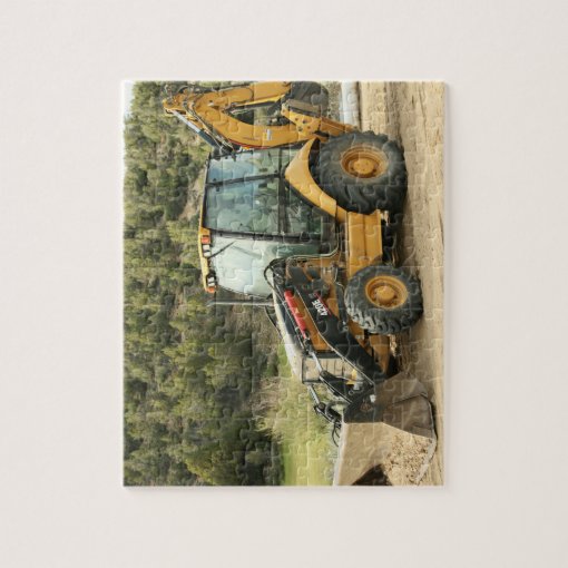 Backhoe Digger Tractor Jigsaw Puzzle | Zazzle