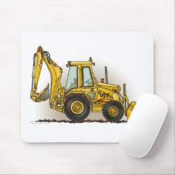 Backhoe Mouse Pad | Zazzle