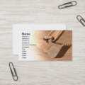 backhoe part of construction equipment business card | Zazzle