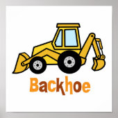 Backhoe Poster | Zazzle