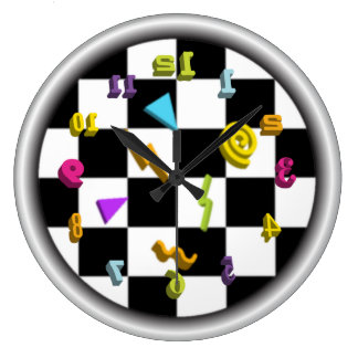 Backwards Wall Clocks | Zazzle