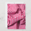 Backyard Barbecue | Rustic Red Checkered BBQ Invitation | Zazzle
