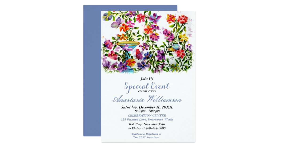 BACKYARD BASH PARTY EVENT INVITE | Zazzle.com