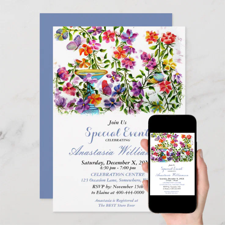 BACKYARD BASH PARTY EVENT INVITE | Zazzle