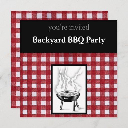 Backyard BBQ Invitation | Zazzle