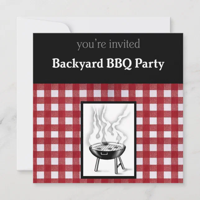 Backyard BBQ Invitation | Zazzle