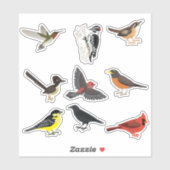 Backyard Birds Sticker Set | Zazzle