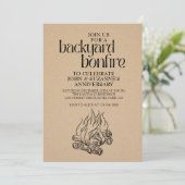 Backyard Bonfire Invitation | Zazzle