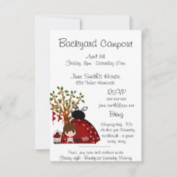 Backyard Campout Invitation | Zazzle