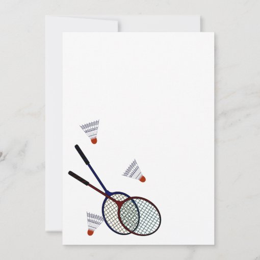 Backyard Games/ Badminton Invitation | Zazzle