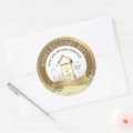 Backyard Hives Honey Pure Raw Honey Gold Classic Round Sticker | Zazzle