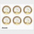 Backyard Hives Honey Pure Raw Honey Gold Classic Round Sticker | Zazzle