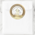 Backyard Hives Honey Pure Raw Honey Gold Classic Round Sticker | Zazzle