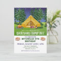 Backyard Outdoor Smores Camp Out Birthday Invitation | Zazzle