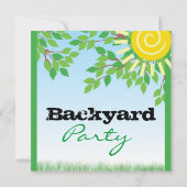 Backyard Party invitation | Zazzle