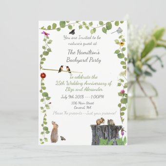 Backyard Party: invitations | Zazzle