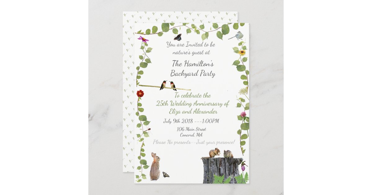 Backyard Party: invitations | Zazzle