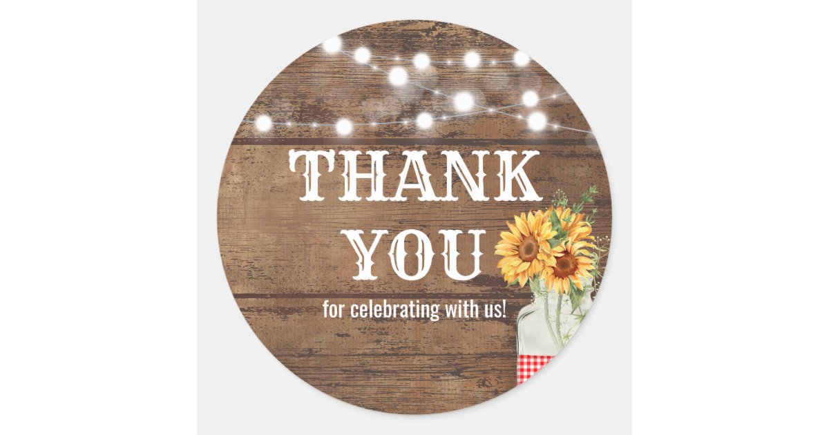 Backyard Picnic Party Classic Round Sticker | Zazzle