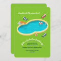 Backyard Pool Party Invitation | Zazzle