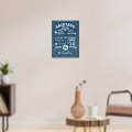 Backyard Rules List Custom Background Poster | Zazzle