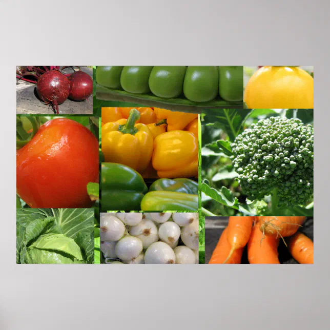 Backyard Vegetable Garden Poster | Zazzle