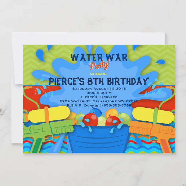 Backyard Water Party Invitation | Zazzle