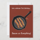 Bacon Birthday Party Invitation | Zazzle