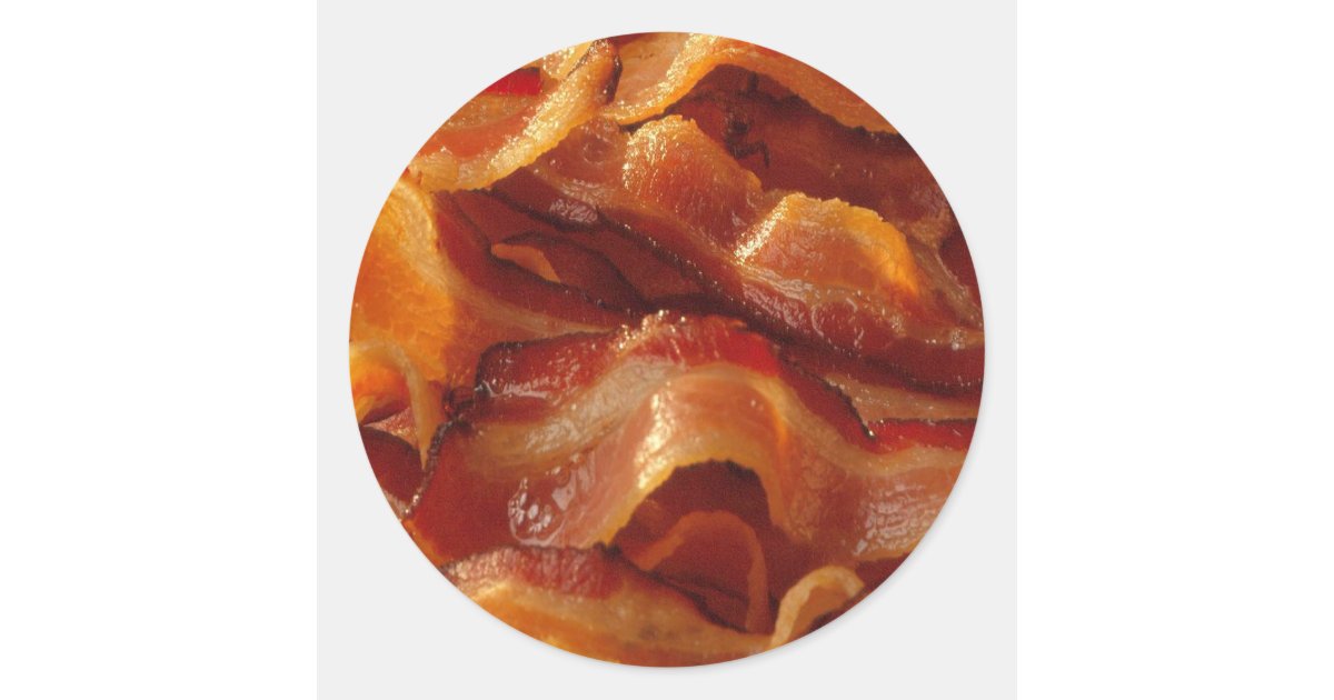 Bacon Classic Round Sticker | Zazzle