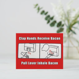 Bacon Dispenser Postcard | Zazzle